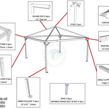 Kanopi Piramid | Pyramid Canopy - SAIDINA CANOPY